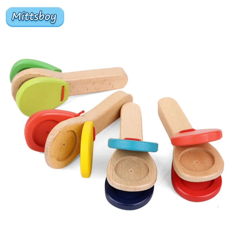 1Pcs-Baby-Montessori-Wooden-Orff-Percussion-Instrument-Baby-Handle ...