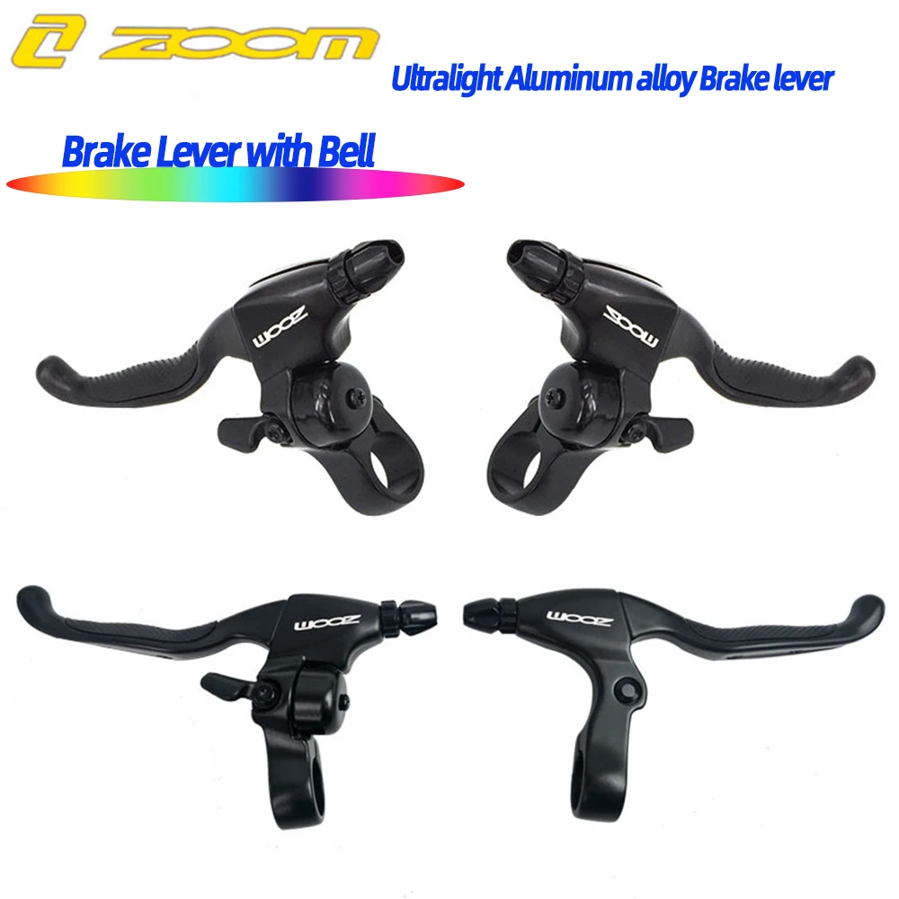 ZOOM-Bell-Brake-Lever-For-MTB-BMX-City-Bike-Aluminum-Alloy-V-Brake-Disc ...