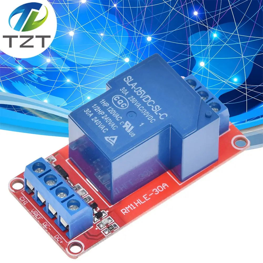 5v 30a Two-way Isolation Relay Module High/low Level Trigger 5v 30a 1 ...