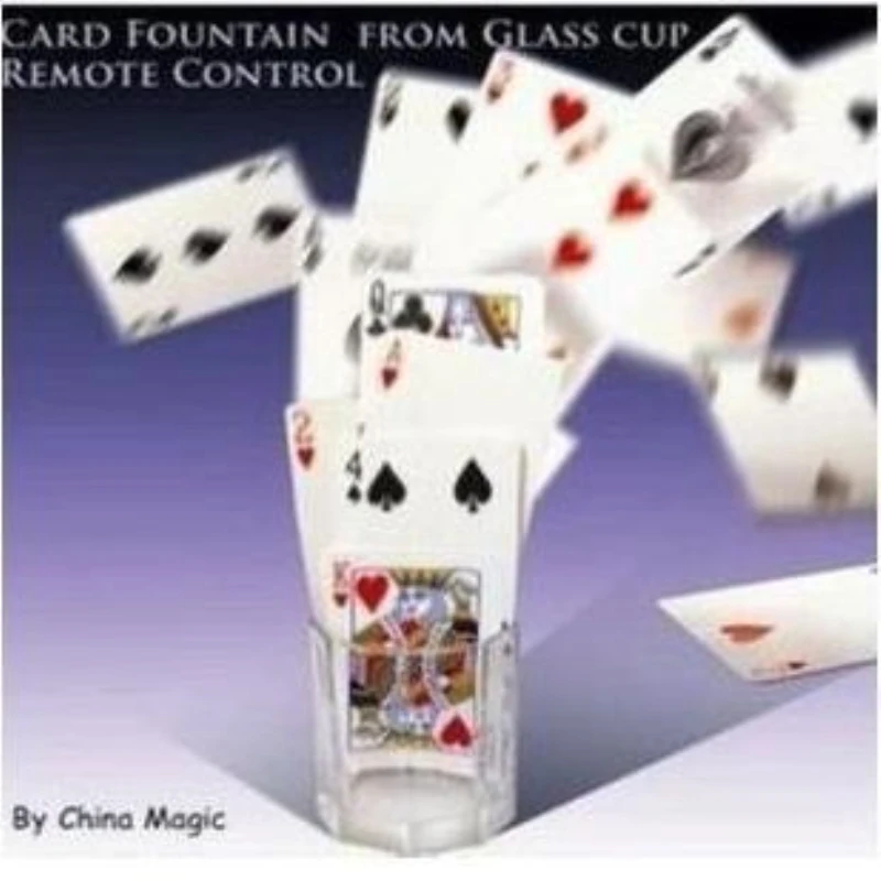 Card-Fountain-From-Glass-Cup-Remote-Control-Stage-Magic-Trick-Close-Up ...