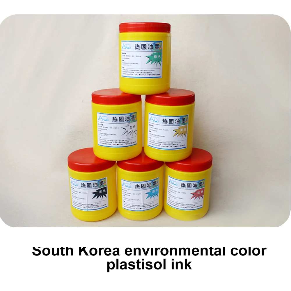 1000G-Bottle-South-Korea-Quality-Environmental-Color-Plastisol-Ink ...