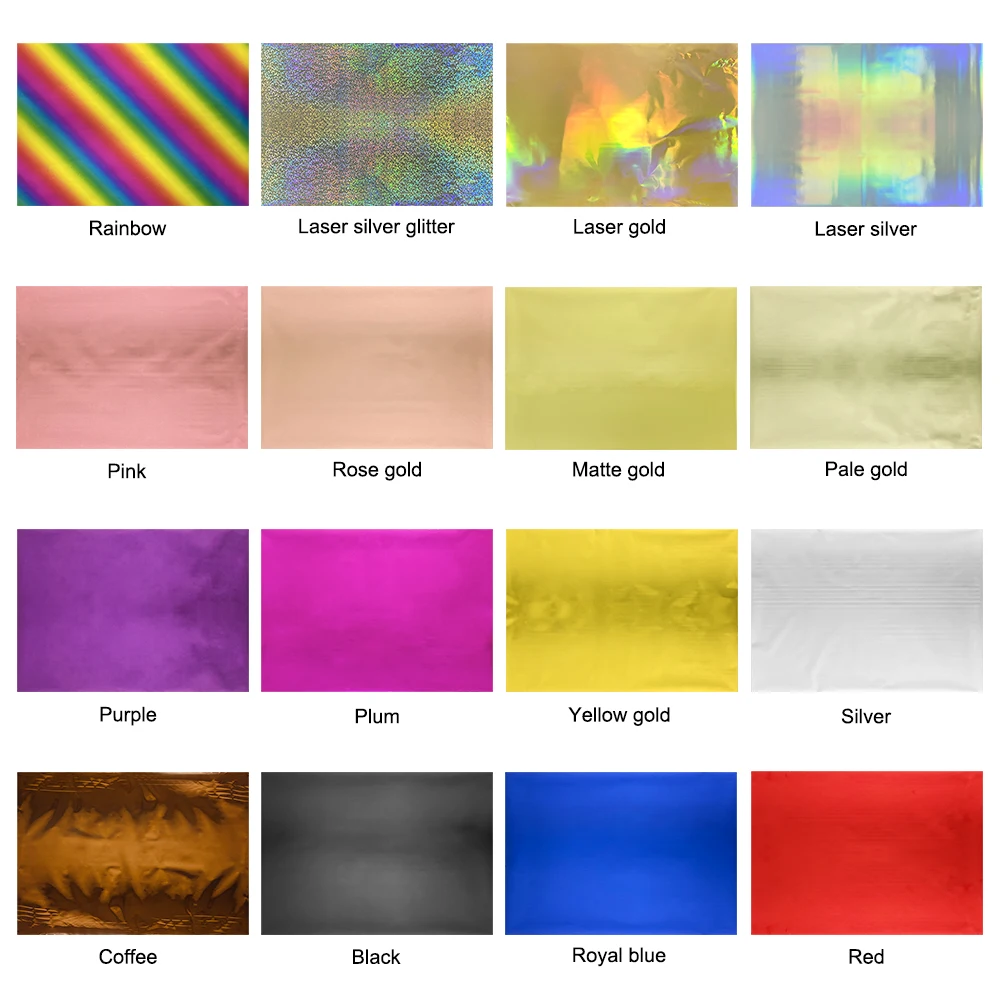 50pcs/set Colorful Toner Reactive Foil Bulk For Laser Printer And ...
