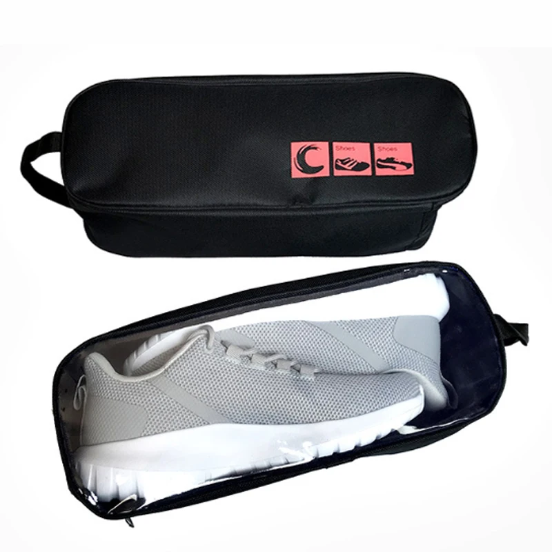 Oxford Cloth Portable Waterproof Shoe Bag Transparent Custom Shoe ...