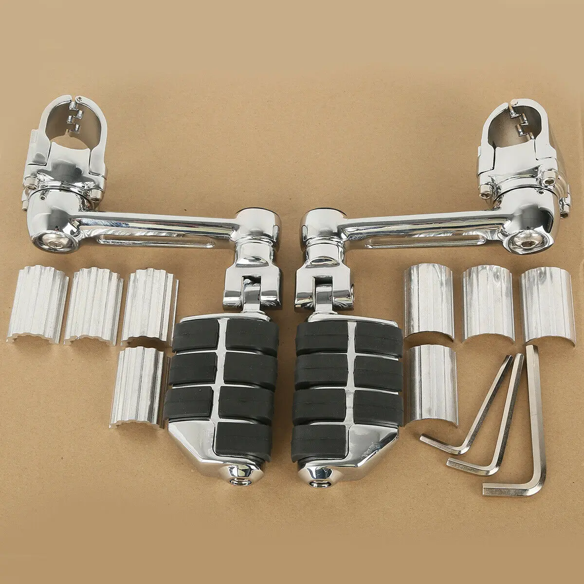 Motorcycle Adjustable Foot Rest Foot Pegs For Honda Goldwing GL1800 ...