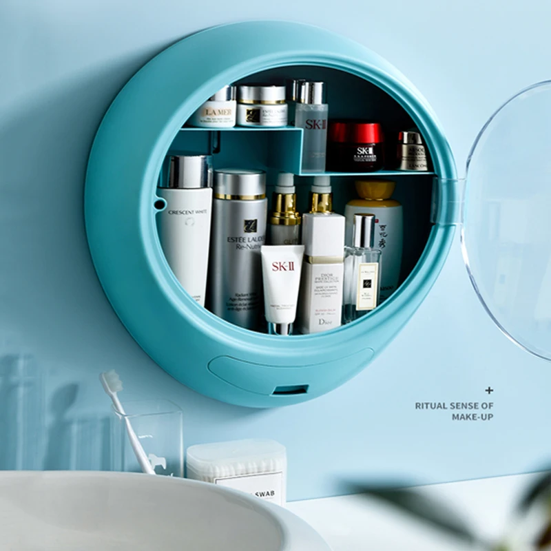 Makeup-Storage-Box-Wall-Mounted-Bathroom-Dresser-Skin-Care-Product-Rack ...