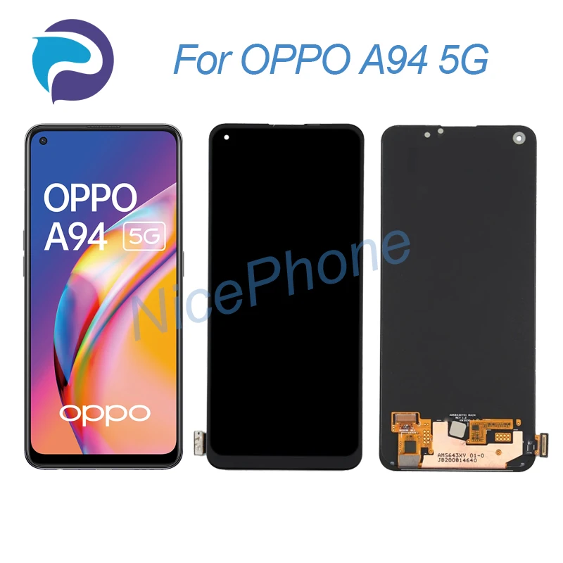 Para oppo a94 5g lcd screen display toque digitador assembléia ...