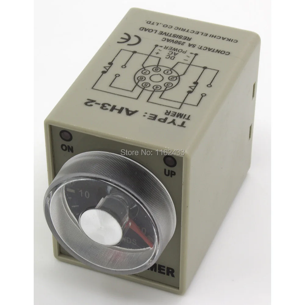 AH3 2 AC/DC 12V 60s on delay DPDT time relay 12V delay timer|12v delay ...
