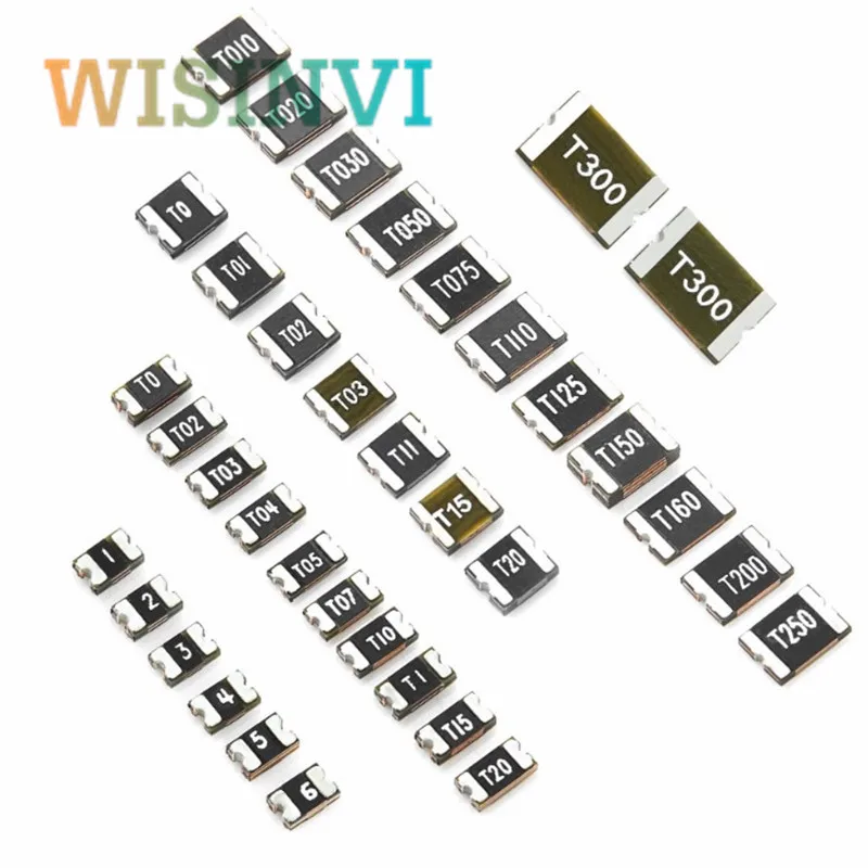 PTC 퓨즈 1812, SMD PPTC 재설정 가능 퓨즈, 0.1A, 0.2A, 0.5A, 0.75A, 1.1A, 1.5A, 1 ...