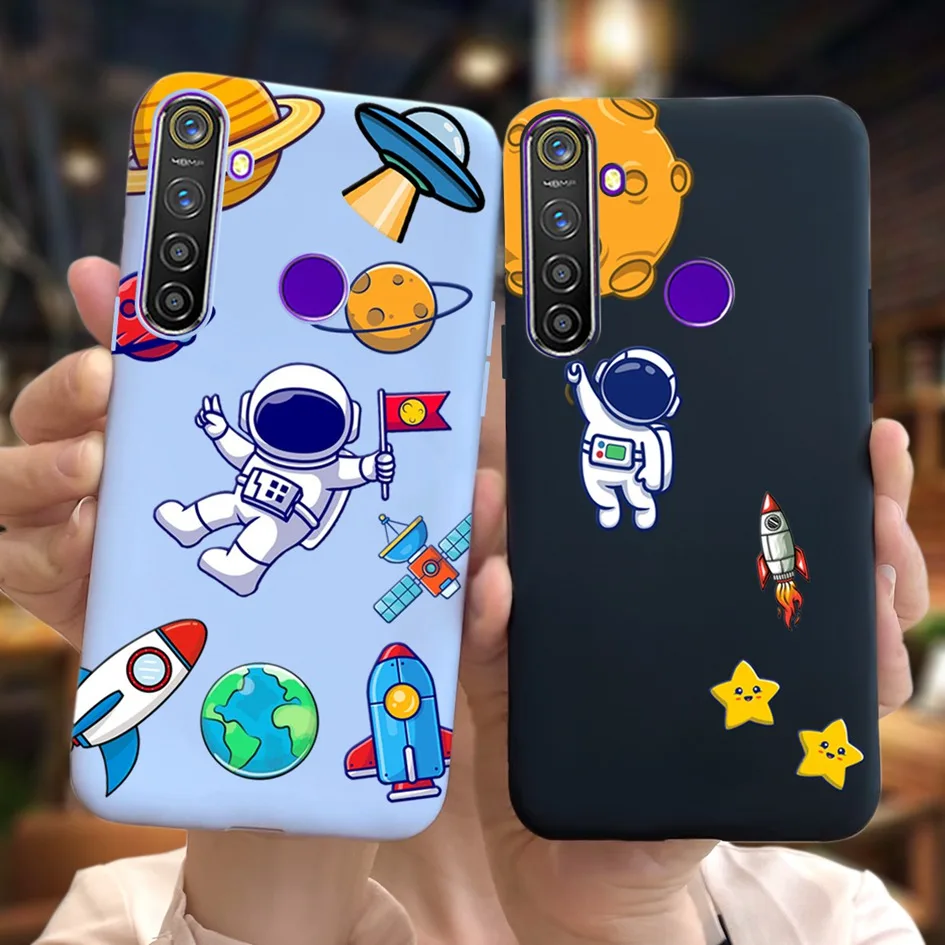 Luxury-Astronaut-Phone-Case-For-Realme-6-Pro-Back-Cover-Realme-5-Pro ...