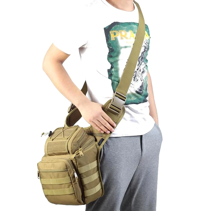 Large Military Sling Backpack EDC Tactical Shoulder Bag Molle Army ...