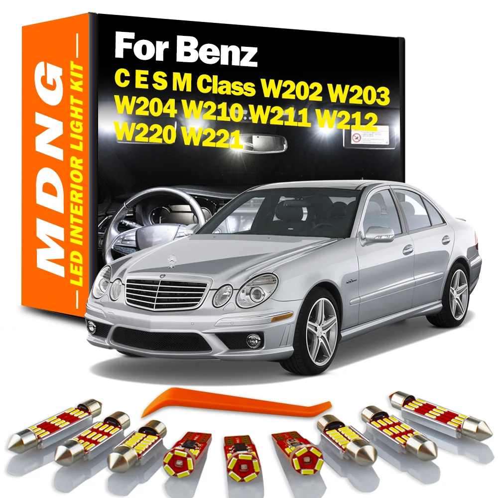 MDNG Canbus Car Bulbs LED Interior Dome Door Light Kit For Mercedes ...