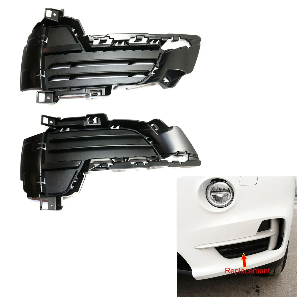 Car-Front-Bumper-Right-Lower-Mesh-Grille-Textured-Closed-Grid-Black ...