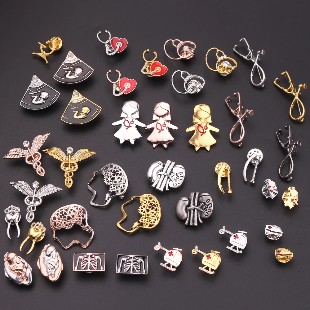 Microscope Brooch Medical Pin Biology Molecular Badge Brooches For ...