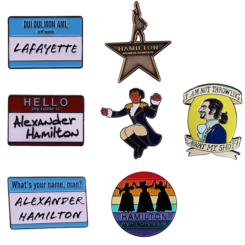 Great Musical HamiltonS Enamel Pins Collection Alexander