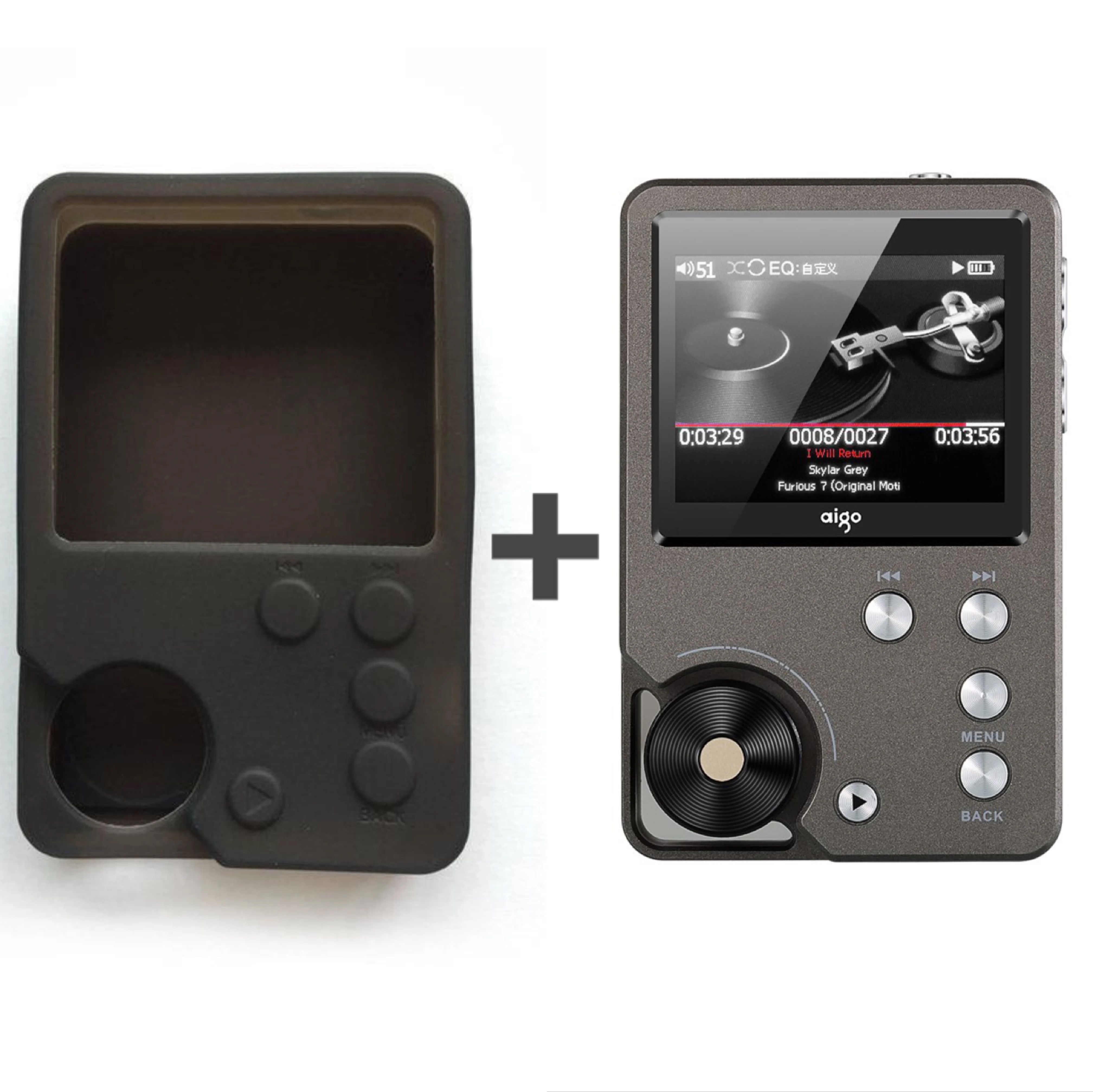 Aigo MP3 105PLUS de alta fidelidade leitor de música mini portátil oi ...