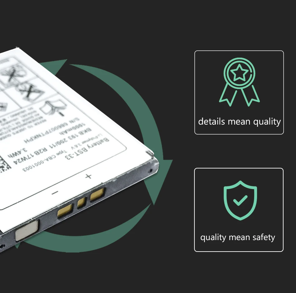 BST-33 литий-ионный аккумулятор для мобильного телефона, Батарея для ...