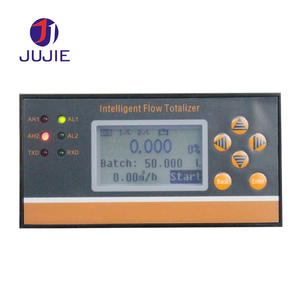 Batch controller accept flow meter signal control solenoid valve pump ...