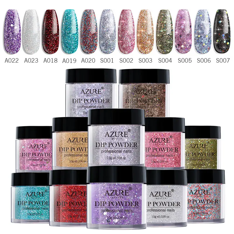 Azure Beauty 12Pcs/Lot Dipping Powder Temperature Change Color ...