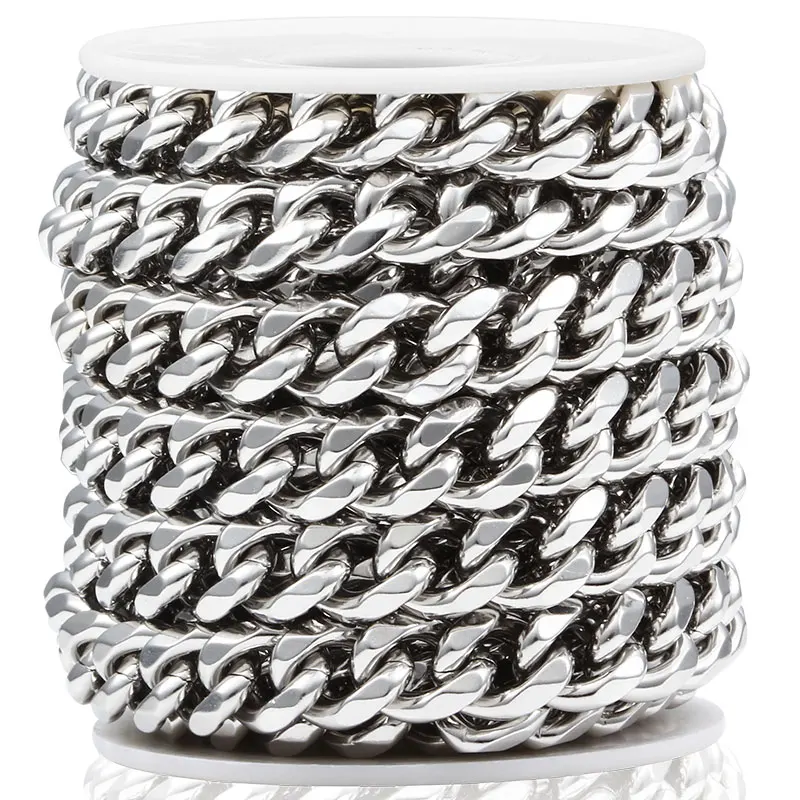 Cuban Link Chain Jewelry Making | Stainless Steel Figaro Mill Chain - 7 ...