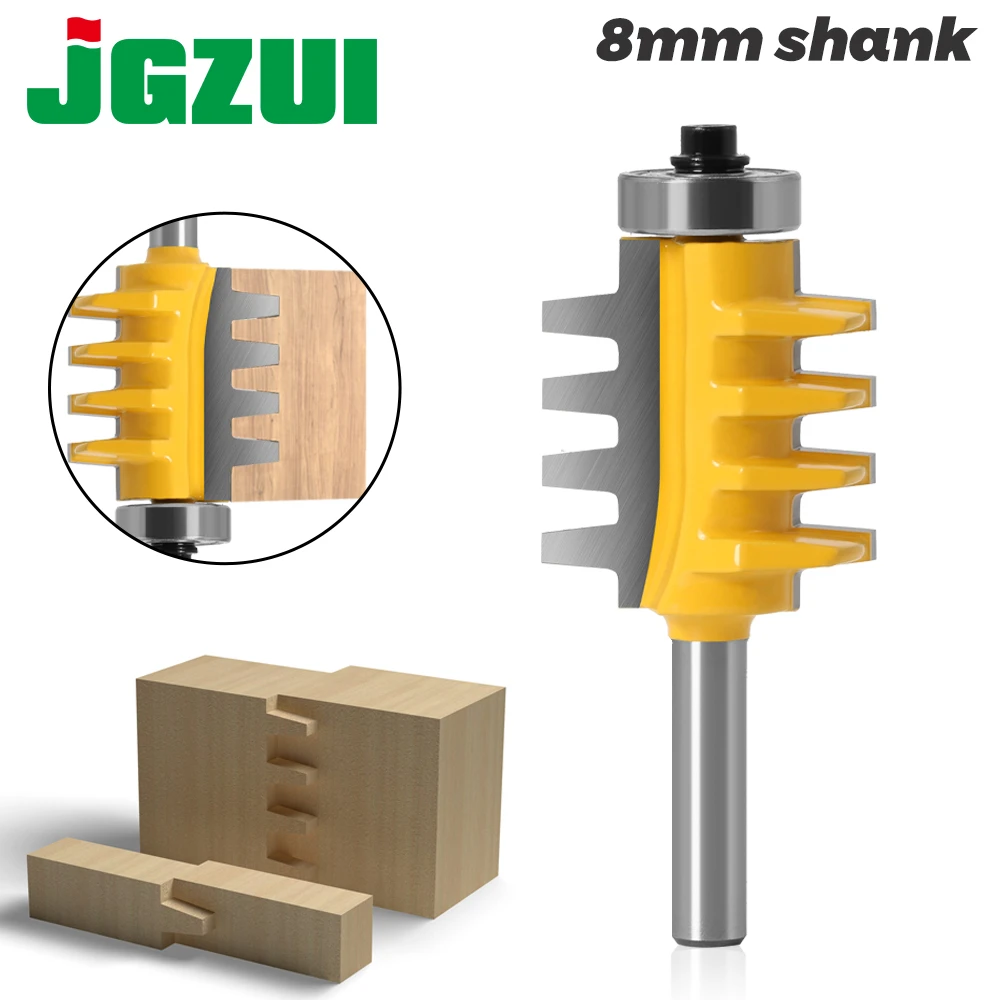 8shank Rail Reversible Finger Joint Glue Router Bit Cone Tenon Woodwork ...