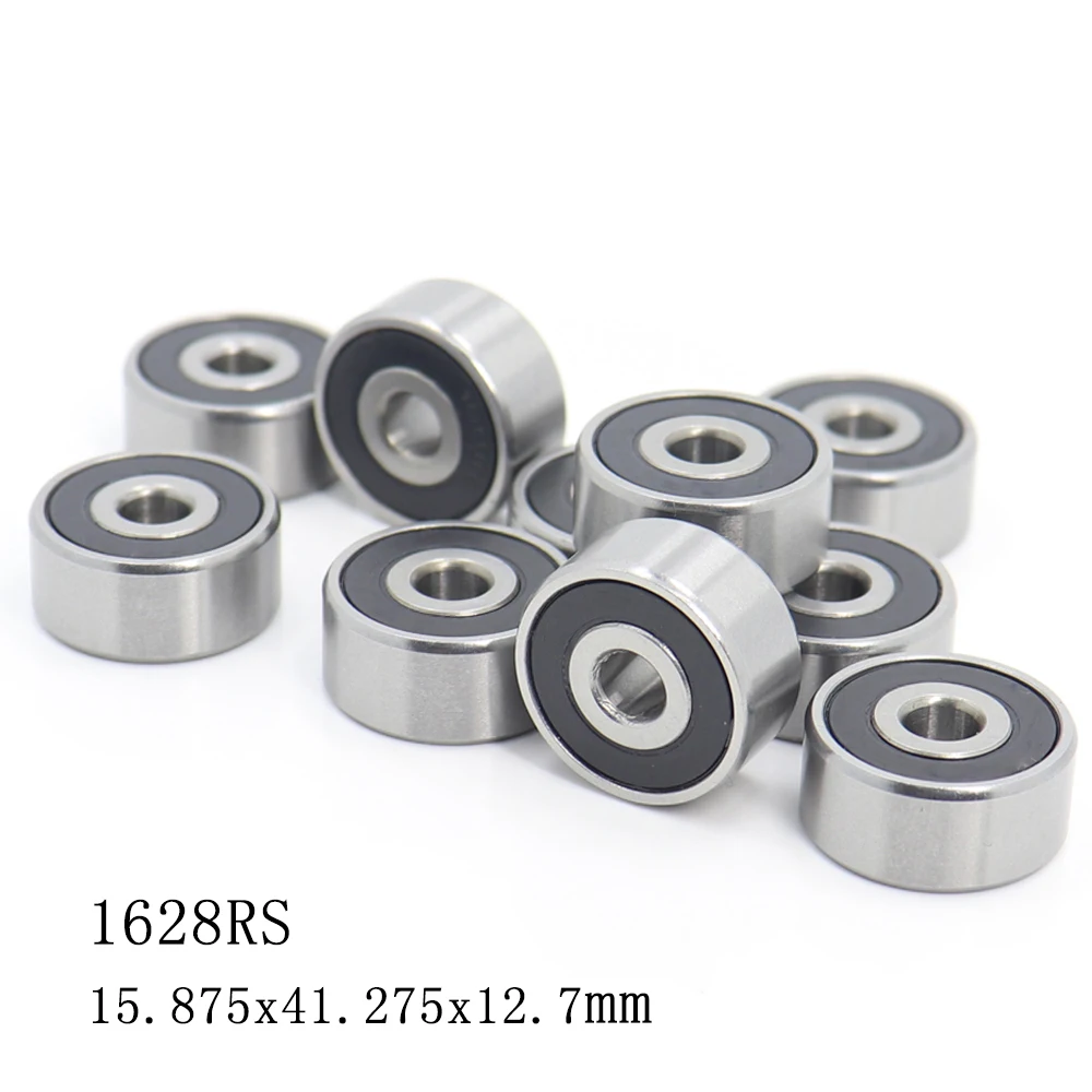 1628 2RS ABEC 1 10PCS 5/8"x1 5/8"x1/2" inch Ball Bearings 15.875x41 ...