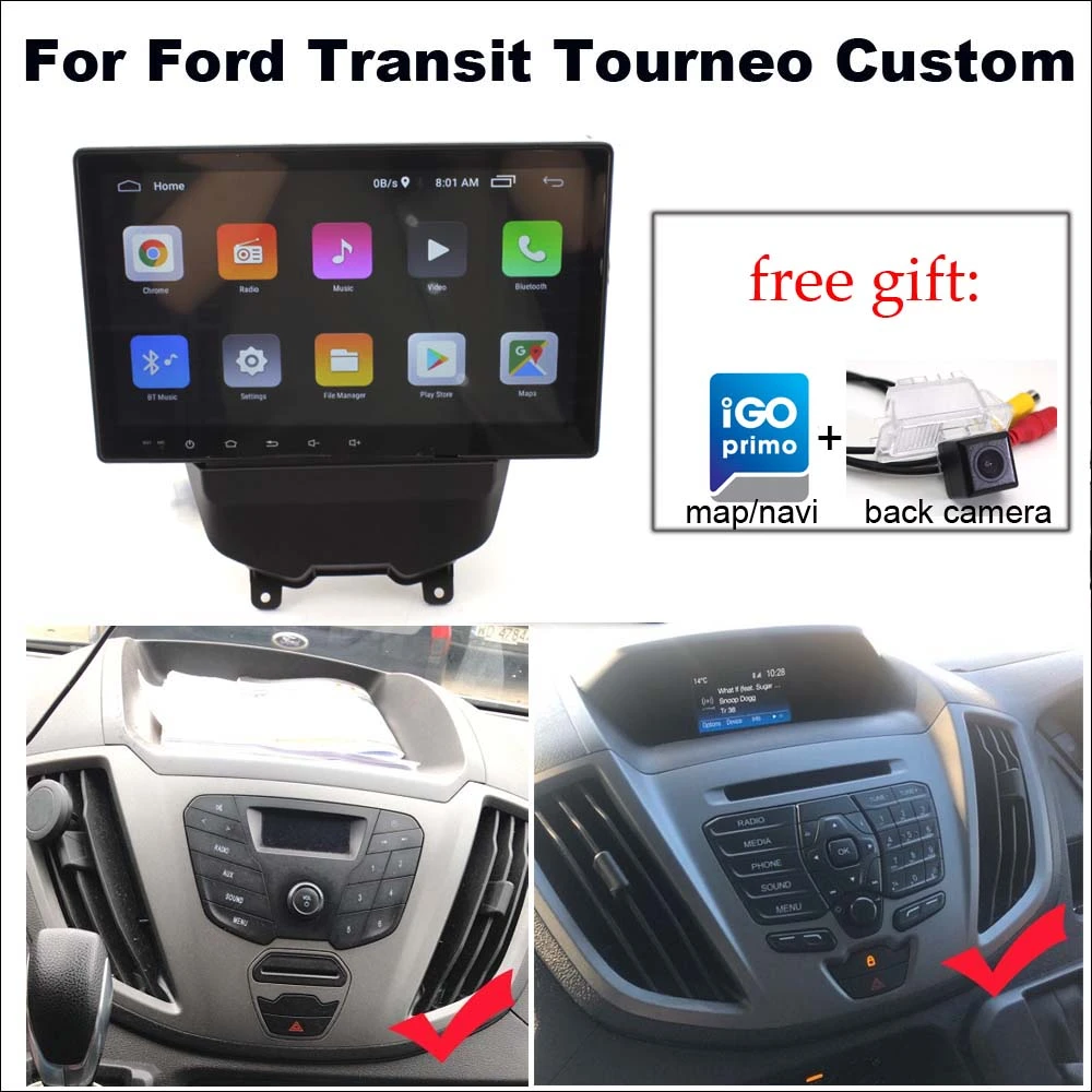 For Ford Transit Tourneo Custom 2016 2020 Radio Android Car Stereo ...