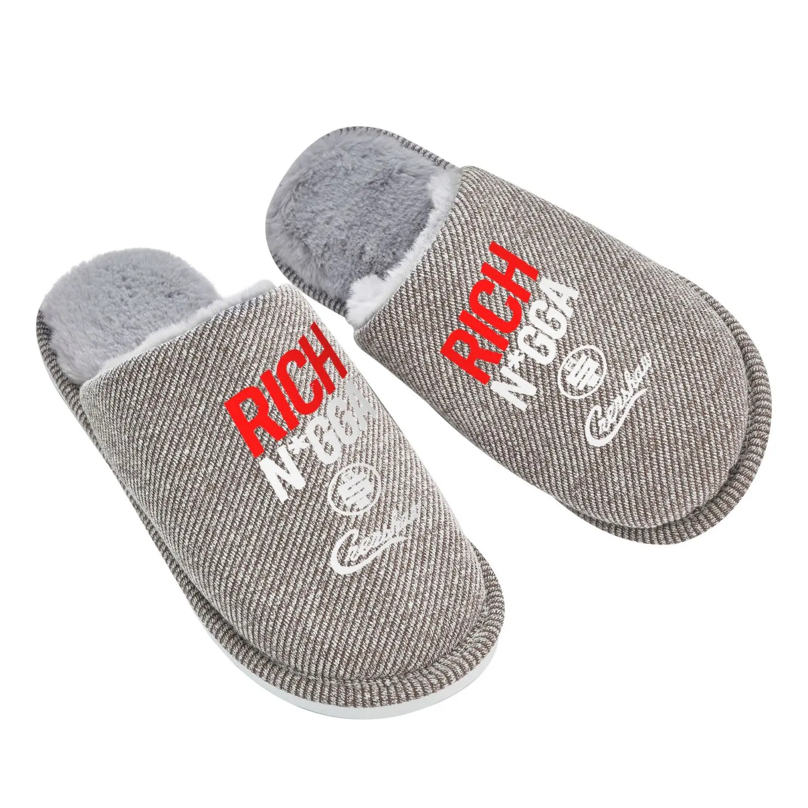 Rich Nigga Crenshaw New Unisex Winter Men'S Home Slippers Indoor Warm ...
