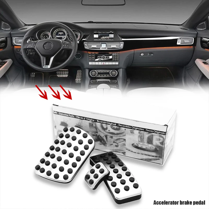 Brake Foot Pedals Pad For Mercedes-Benz W176 W245 W246 W251 W164 W166 ...