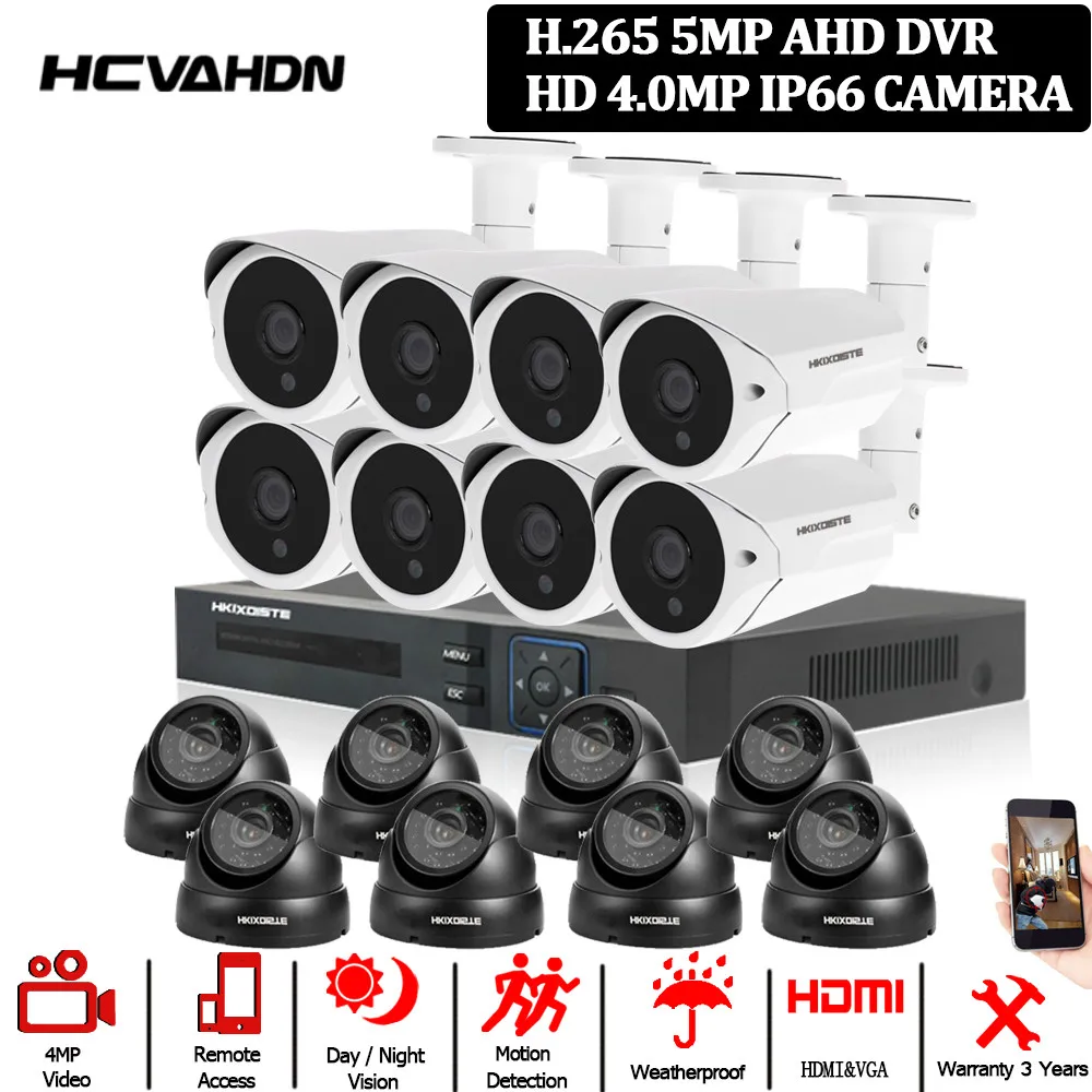 Home Cctv Camera Secutity System Kit 16ch Dvr Outdoor Waterproof Video ...