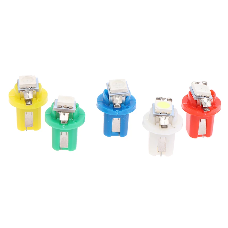 5pcs 5-color car T5 B8.5D Dashboard Light Highlight Indicator Light ...