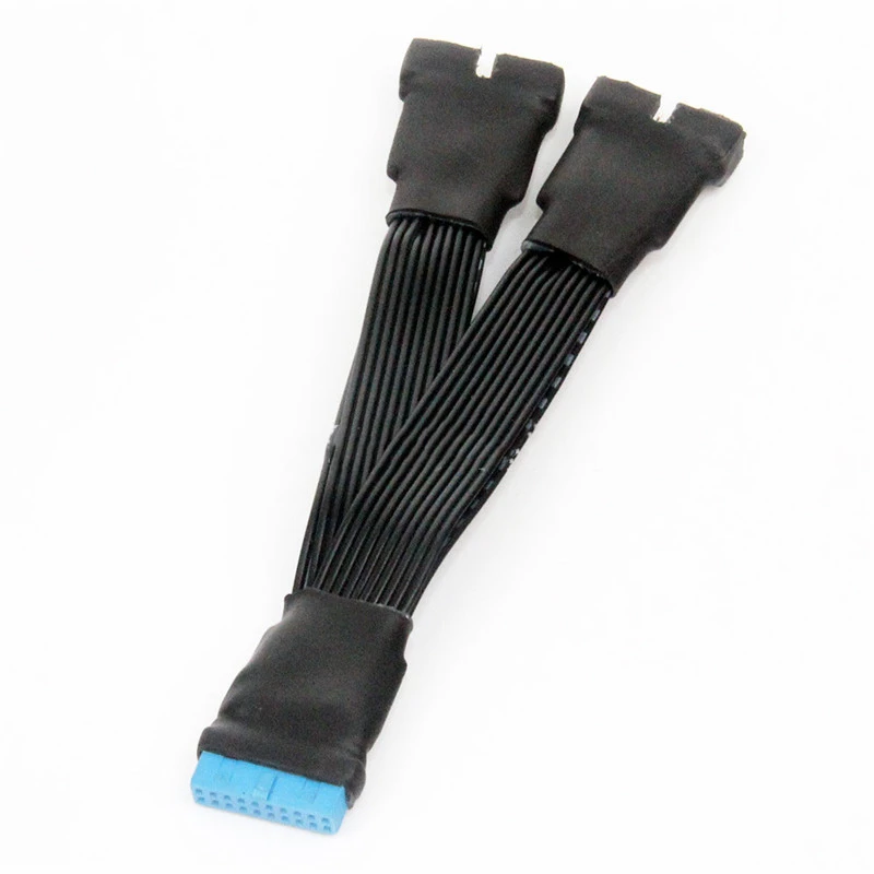 Angitu Mainboard 19pin/20pin Usb 3.0 Y Splitter Cable Female To Male ...