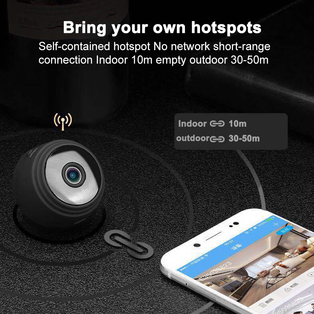 A9 DV/Wifi мини Ip камера, беспроводная Экшн камера, 1080P HD, ночное ...