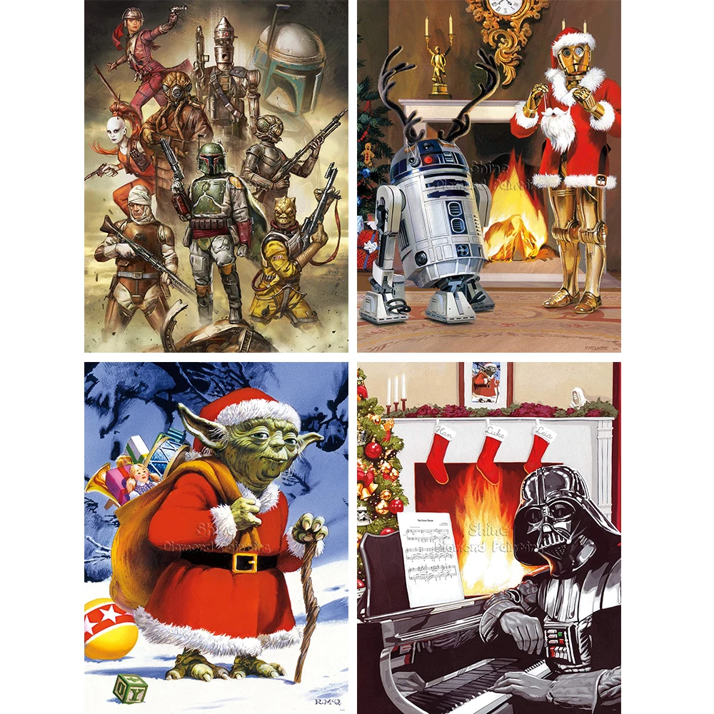 Diamond Painting Christmas Gift Star Wars Square Circle 5D DIY ...