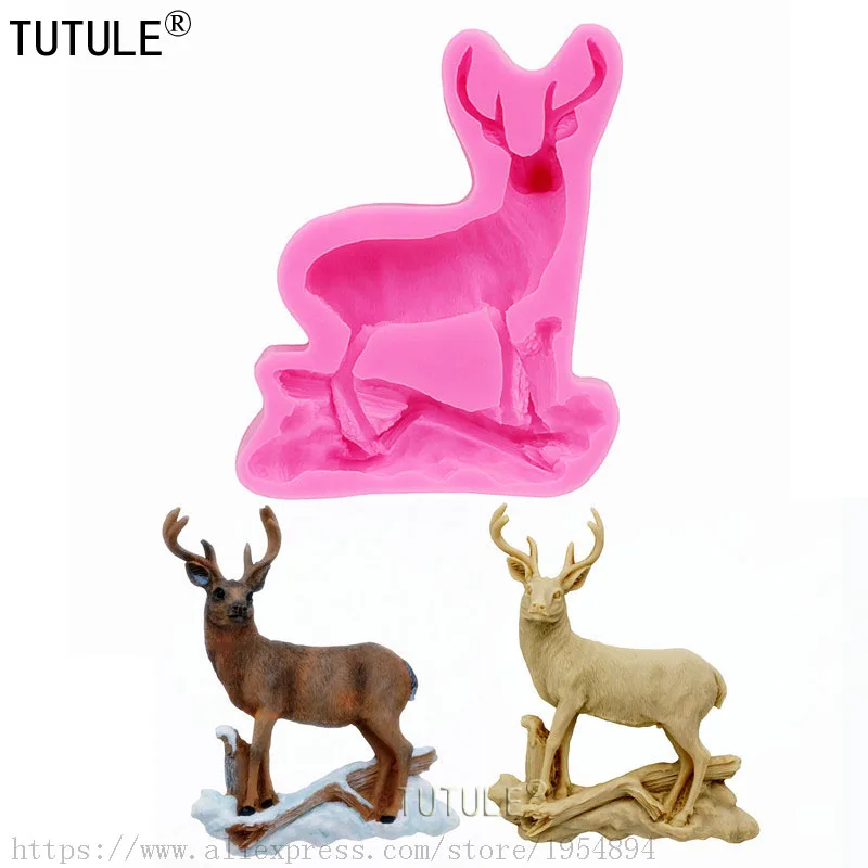 Silicone Deer Molds Chocolate | Deer Shape Silicone Cake Mold ...