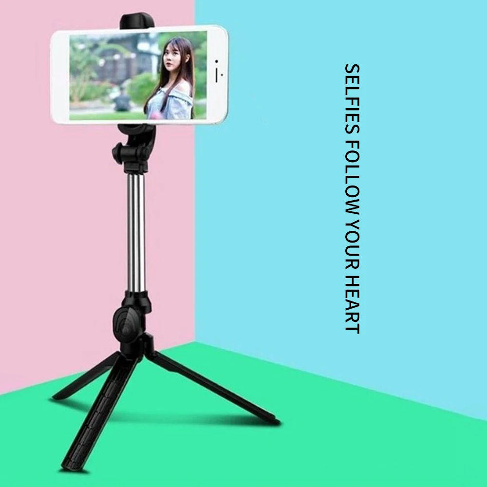 Bluetooth Selfie Stick Portable Camera Tripod Extendable Stick With ...