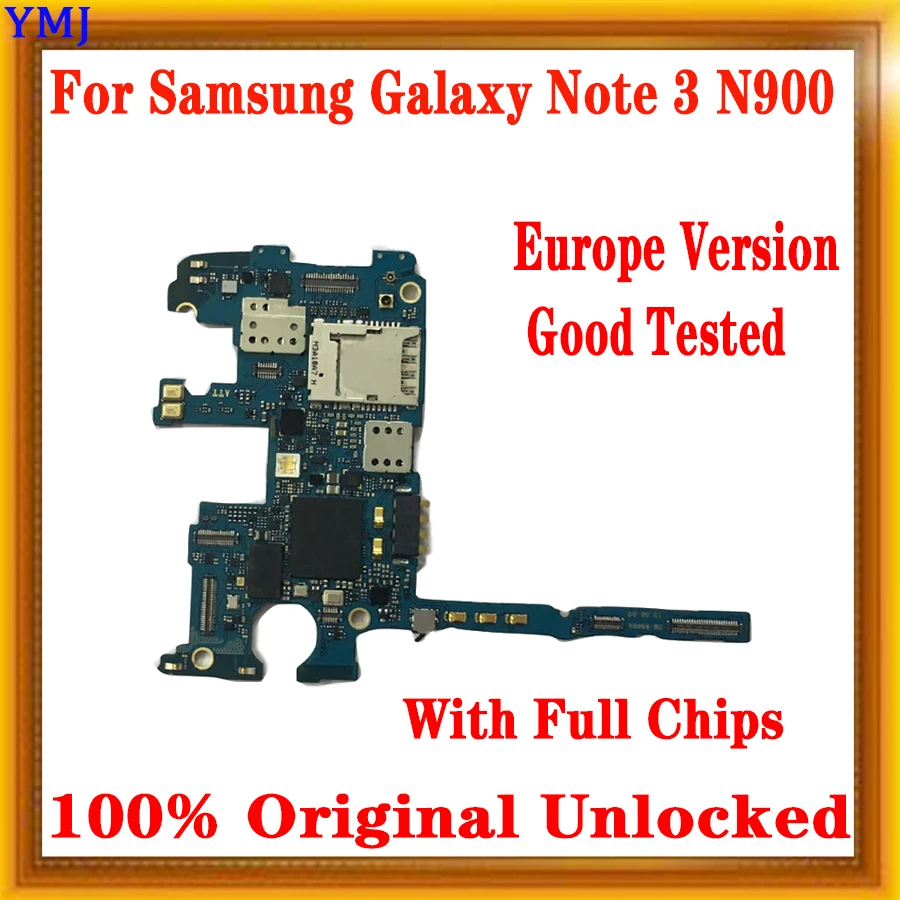 with Full Chips for Samsung Galaxy Note 3 N900 Motherboard,Original ...