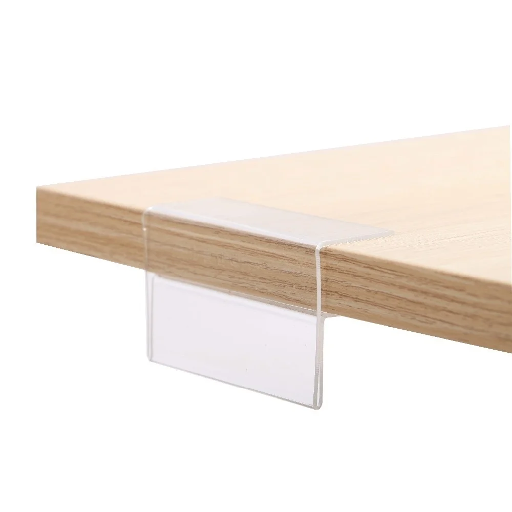 Acrylic Sign Clips Tag Display Pop Label Holder Clamp Price Card Frame ...
