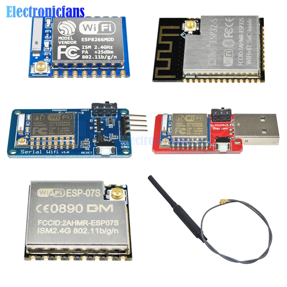 ESP8266 ESP 07 ESP 07S ESP32 S Serial to WIFI Bluetooth Expansion Board ...