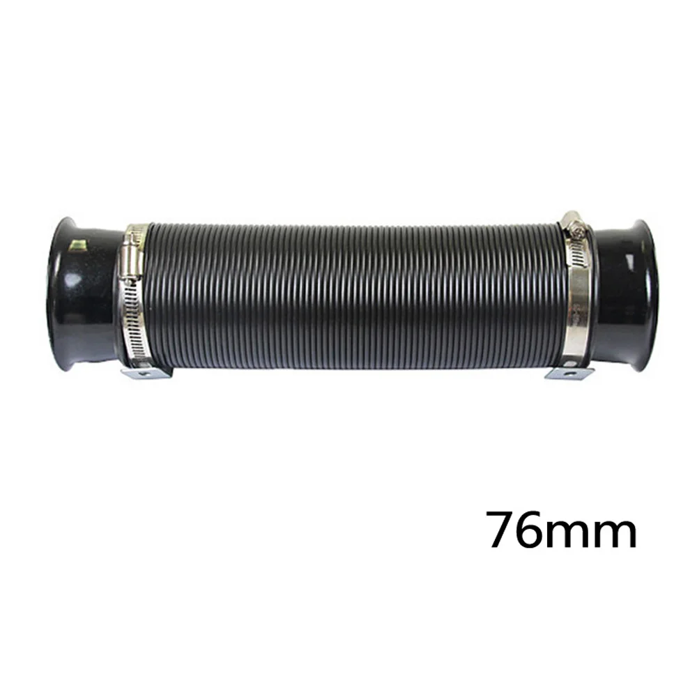 Black 3 Inch Air Intake Pipe Turbo Car Multi Flexible Adjustable Inlet ...