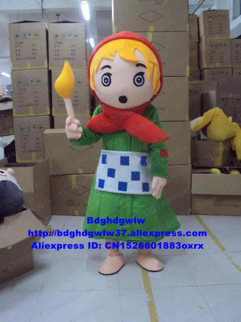 The Little Match Girl Matchstick Seller Girl Mascot Costume Adult ...