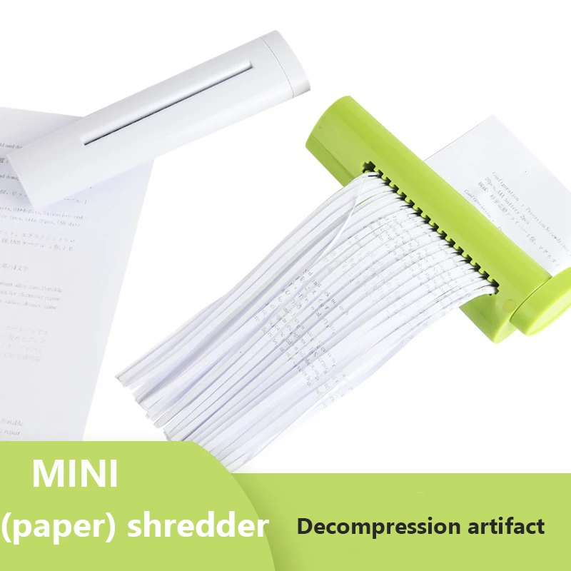 Mini Handheld Paper Shredder Portable Cutting Machine A6 Folding A4 ...