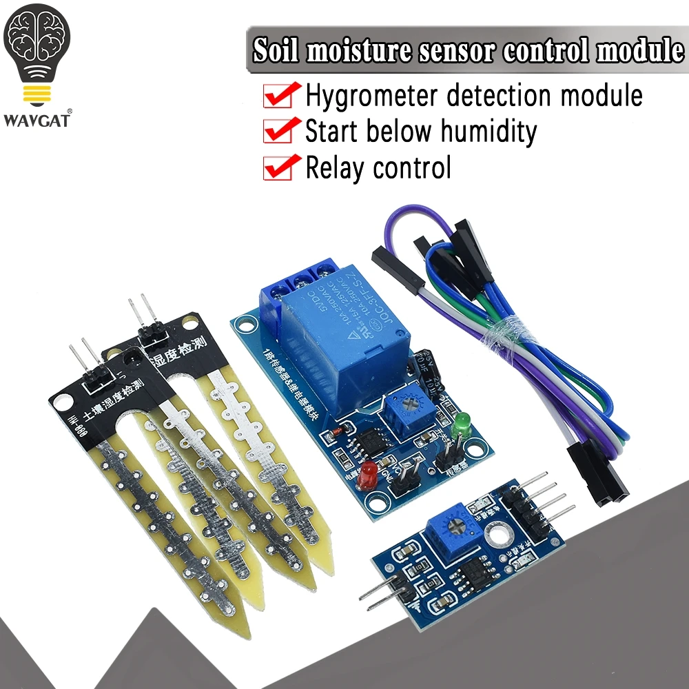 Smart Electronics 3.3v 5v 12v Soil Moisture Hygrometer Detection ...