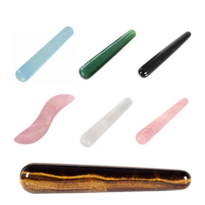Natural Rose Quartz Yoni Wands Jade Crystal Massage Wand Vaginal ...