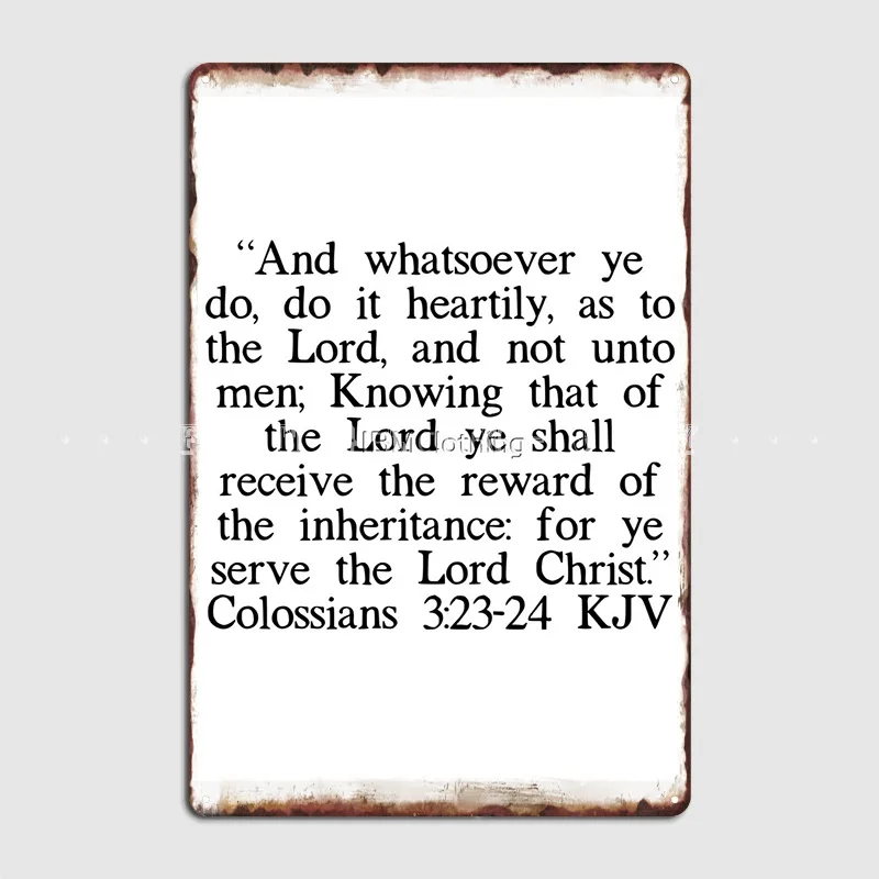 Colossians 3 23 Kjv