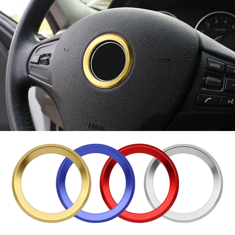3d Chrome Steering Wheel Ring Creative Decoration Sticker For Bmw M X1 ...