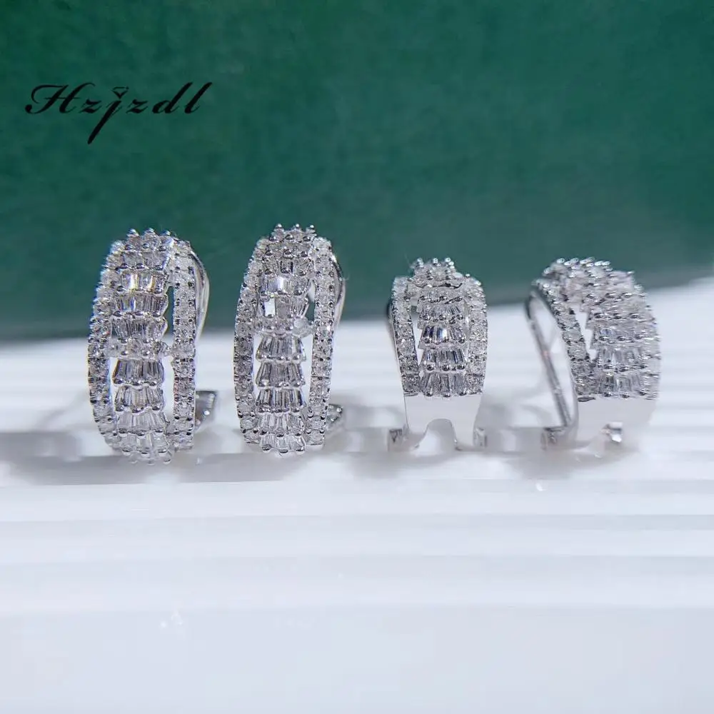 Изысканное ювелирное изделие 18 К золотые серьги с натуральным ...