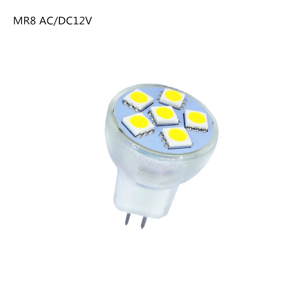 Led Spotlight Bulb Mr8 12v Small Spotlight Dc12v Mr8 Ac12v 5050-6smd ...