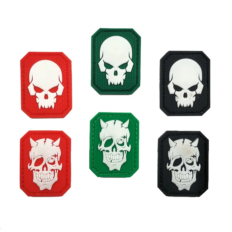PVC Skull Mouse Patches 2.75 Hook Back Sewing & Needlecraft Sewing ...