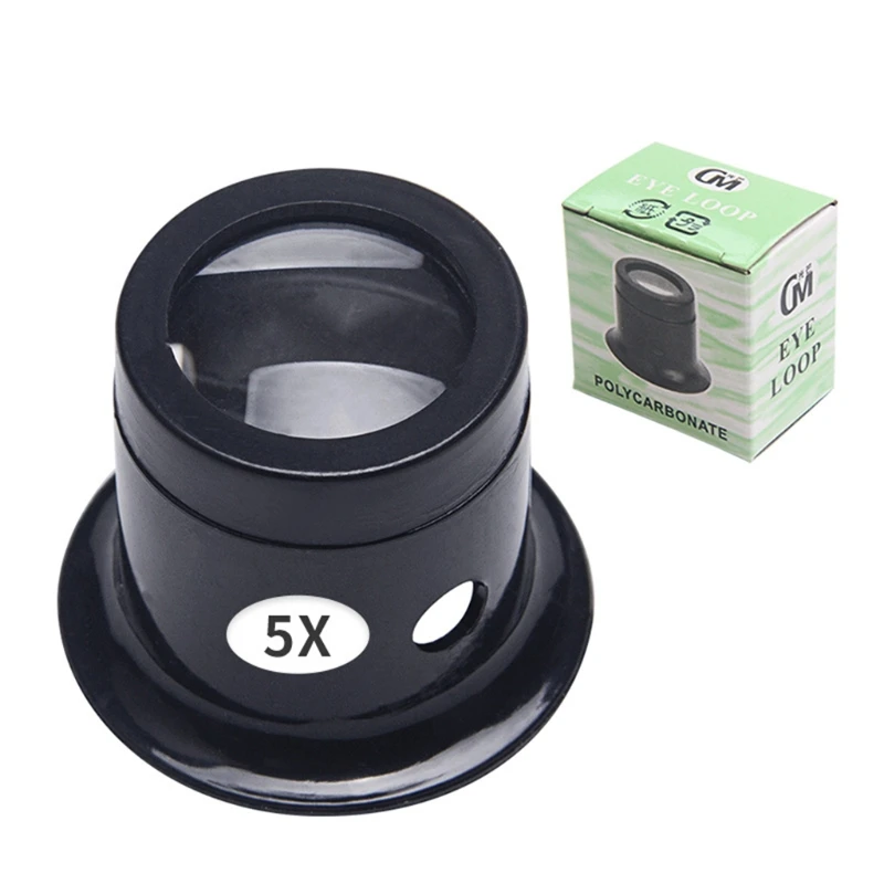 3X 5X 10X15X 20X Jewelers Eye Loupe Loop Magnifier Monocular Magnifying ...