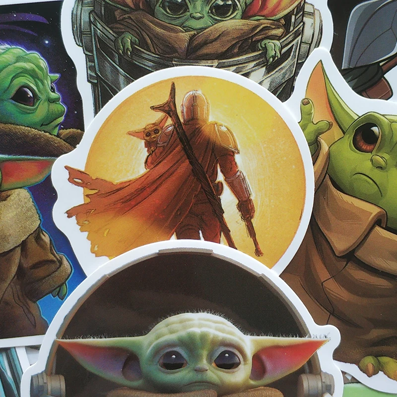 Baby Yoda Star Wars Series Suitcase Stickers Children Stickers Toys 50 ...
